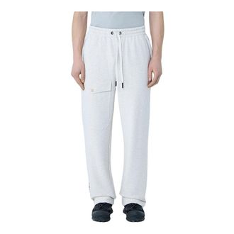 Moncler Baumwoll Logo Patch Track Pants - - Trousers - Herren - Wei&szlig; - XL