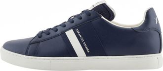 A|X Armani Exchange Herren Paris Double line Sneaker, Navy+ Off White, 40 EU