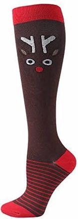 Generic Chaussettes longues pour mollet imprim&eacute;es de No&euml;l, l, L-XL