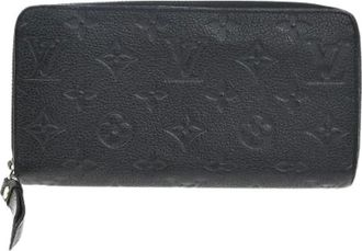 Louis Vuitton unisex, Pre-owned, Noir, Taille: ONE Size Portefeuille en cuir Pre-owned