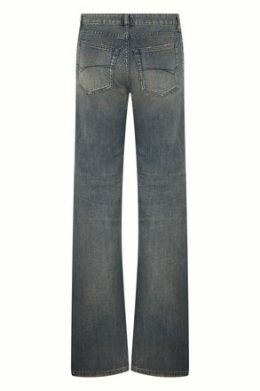 Balenciaga Womens Jeans Straight-Leg Cotton Blue