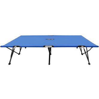 vidaXL Vidaxl - Doppelliege Klappbar Blau Stahl