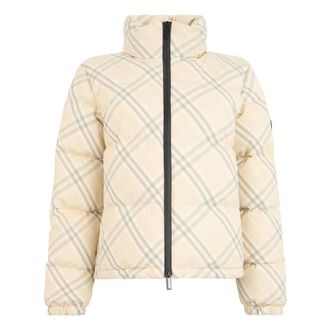 Burberry Jacke mit hohem Kragen und Rei&szlig;verschluss - - Jackets - Damen - Beige - XS