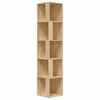 vidaXL Armoire dangle Etag&egrave;re de Rangement Meuble de Rangement Salon Chambre &agrave; Coucher Bureau Int&eacute;rieur Ch&ecirc;ne Sonoma 33x33x164,5 cm Agglom&eacute;r&eacute;