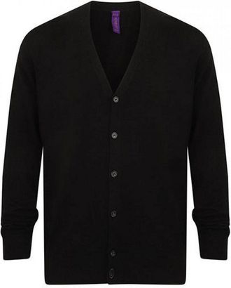 Henbury Cardigan Men&acute;s V Button Cardigan