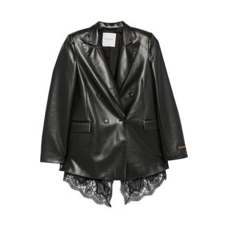 Ermanno Scervino Zweireihiger Blazer - - Jackets - Damen - Schwarzk - 2XS