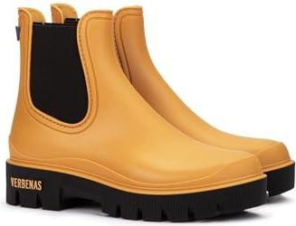Verbenas Bottes De Pluie Mae Mate Ocre-Negro - Taille: 37