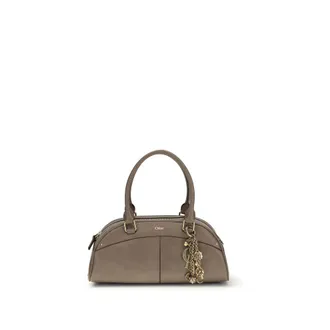 Chlo&eacute; Bowling Shoulder Bag - Gray