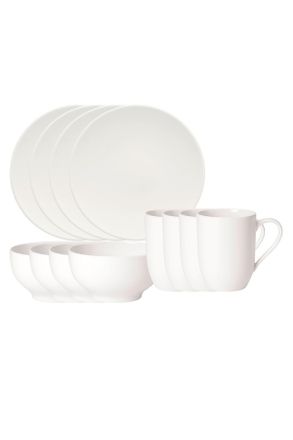 Villeroy & Boch Fr&uuml;hst&uuml;cksservice For Me, Wei&szlig;, Keramik, 12-teilig, Essen & Trinken, Geschirr, Geschirr-Sets, Kaffeeservice