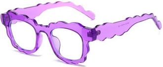 Generic Lunettes de soleil tendance rétro punk ondulées pour femmes nuances fraîches hommes lunettes de soleil classiques irrégulière élégante lunettes Uv400,