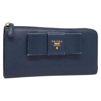 Prada Pre-owned Cuir petite-maroquinerie - Femme - Pre-owned - Bleu - Taille: ONE Size