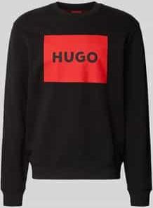 HUGO BOSS Sweatshirt mit Label-Print Modell Duragol