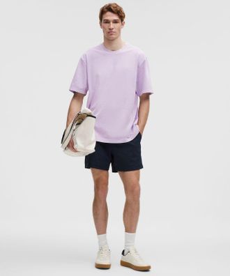 lululemon T-Shirt en jersey &eacute;pais Wash pour Hommes - Violet - Taille XL