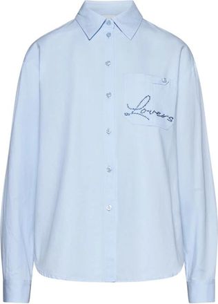 Silvian Heach Femme, Blouses et Chemises, Bleu, Taille: 40 FR Chemise Bealor