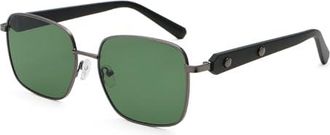 Generic Lunettes De Soleil En M&eacute;tal &Agrave; La, Monture Carr&eacute;e UV400, For Hommes Et Femmes, For Photographie De Vacances(Green)