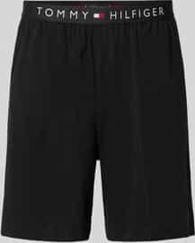 Tommy Hilfiger Regular Fit Sweatshorts aus Baumwoll-Mix