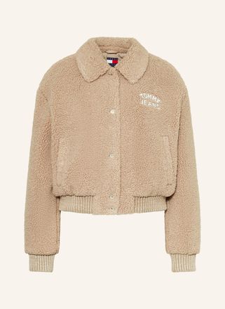 Tommy Jeans Teddyfell-Blouson beige