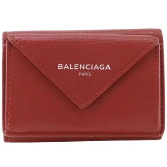 Balenciaga Portefeuille Pre-owned (tri-fold) - Femme - Pre-owned - Rouge - Taille: ONE Size