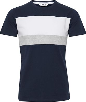 Solid Sascha Herren T-Shirt Kurzarm Shirt Mit Streifen Und Rundhalsausschnitt, Gr&ouml;&szlig;e:XXL, Farbe:Insignia Blue (1991)