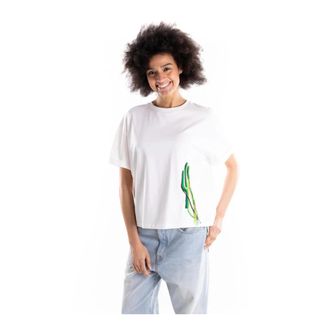 Akep Baumwoll-T-Shirt mit Stickerei - - Tops - Damen - Wei&szlig; - XS