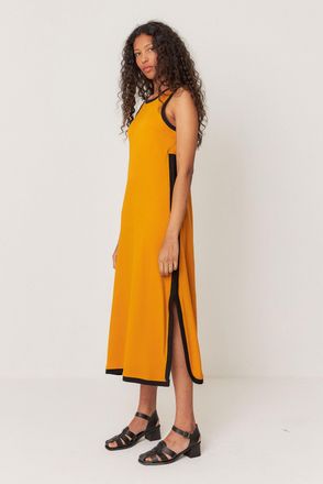 SKFK Damen vegan Kleid Naila Orange
