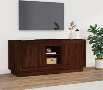 vidaXL Meuble TV chêne marron 102x35x45 cm bois dingénierie vidaXL