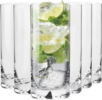 Krosno Gl&auml;ser f&uuml;r Wasser, Saft und andere Getr&auml;nke | 6er-Set | 300 ml | Kollektion Mixology | Ideal f&uuml;r zu Hause, Restaurants und Partys | Sp&uuml;lmaschinenfest