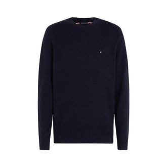 Tommy Hilfiger Round-Neck Strickwaren - - Knitwear - Herren - Blau - XL