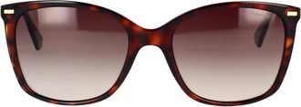 Polaroid unisex, Accessoires, Brun, Taille: 55 MM Lunettes de soleil carr&eacute;es Havana