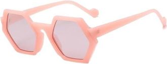 Generic Lunettes De Soleil Tendance Polygon Street For Femmes Et Hommes, Polaris&eacute;es, For Le Sport Et Les D&eacute;placements.(Pink)