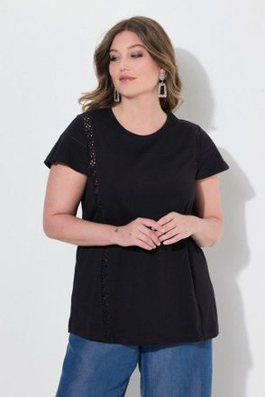 Miamoda T-Shirt T-Shirt A-Linie Volant-Halbarm