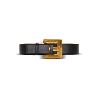 Balmain Femme, Accessoires, Noir, Taille: 70 CM Anthem Calfskin Leather Belt