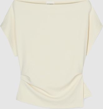 Closed Top Off Shoulder Witherit Beige