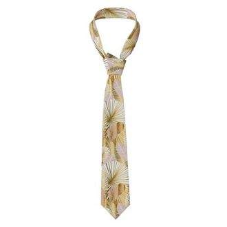 Generic Cravate DAffaires Feuilles De Roses P&acirc;le Dor&eacute;es Classique Necktie R&eacute;glable Cravate Pour Travail F&ecirc;te Remise De Dipl&ocirc;me