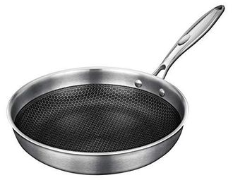 Smile Mpc-28/8/01 Bratpfanne, Stahl Mit Honig-Beschichtung, 28Cm, Robuste Konstruktion Oberfl&auml;che Hexaeder Technology, Pfote Free,Keramik,Elektrisch,Gaskoch