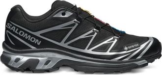 Salomon Homme, Chaussures, Noir, Taille: 42 EU Baskets XT6 Gore-Tex noir avec motif nid dabeille
