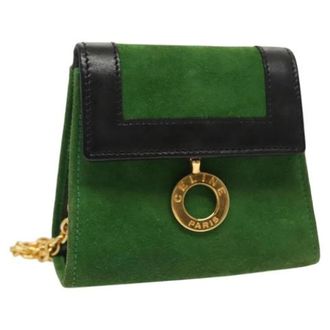 Celine Pre-owned Wildleder celine-taschen - - Pre-owned - Damen - Gr&uuml;n - ONE SIZE
