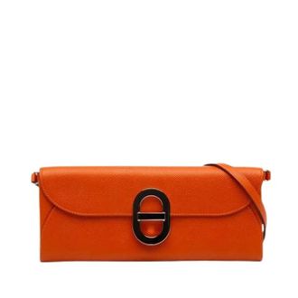 Herm&egrave;s Sac bandouli&egrave;re Pre-owned - Femme - Pre-owned - Orange - Taille: ONE Size
