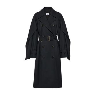Burberry Wollmischungs-Trenchcoat - - Coats - Damen - Schwarzk - XS