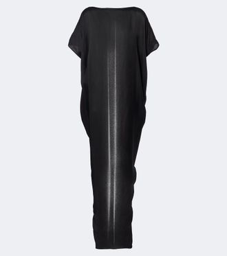 Rick Owens Bedrucktes Maxikleid Dagger aus Satin