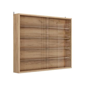 Vicco Wandvitrine Clario, Sonoma, mit 4 Einlegeb&ouml;den