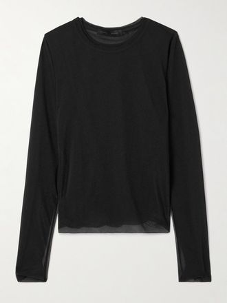 Proenza Schouler Dara T-shirt Aus Stretch-jersey - Schwarz