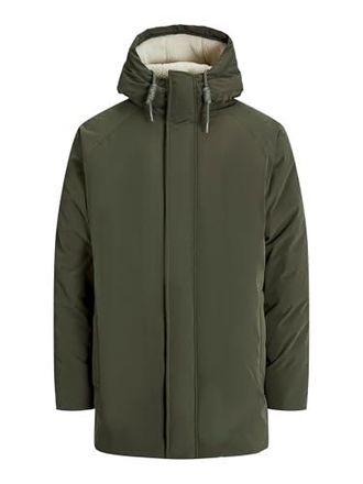 Jack & Jones Jjewood Parka Sn, Forest Night, L, Marron, L