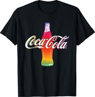 Coca Cola Ware Coca Cola Mehrfarbige Flasche T-Shirt