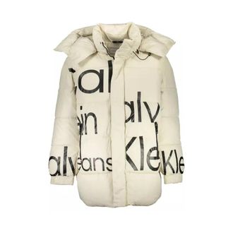 Calvin Klein Beige Recycelte Polyester Jacke - - Jackets - Herren - Beige - XL