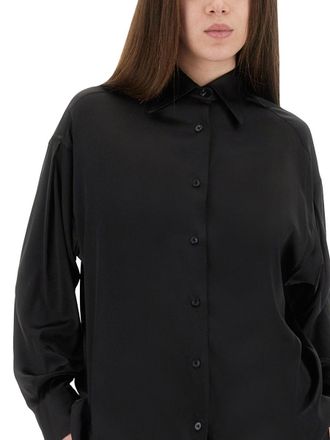 Tom Ford Stretch Silk Satin Shirt - Black