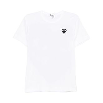 Comme Des Gar&ccedil;ons Play T-Shirt - - Tops - Damen - Wei&szlig; - L