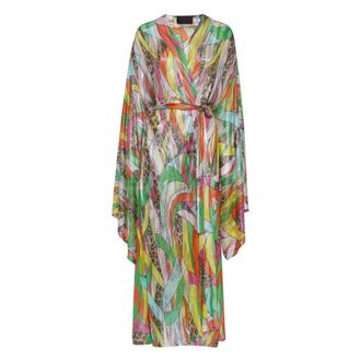 Philipp Plein Femme, Blouses et Chemises, Multicolore, Taille: 42 FR Kaftan en maille lurex