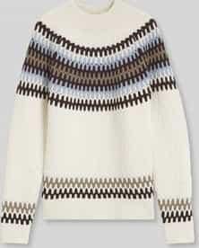 HUGO BOSS Pullover aus Wolle mit Mock Neck Modell C-Fiotto