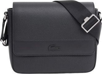 Lacoste Umh&auml;ngetasche Lacoste Sacoches messenger Chantaco cuir Noir